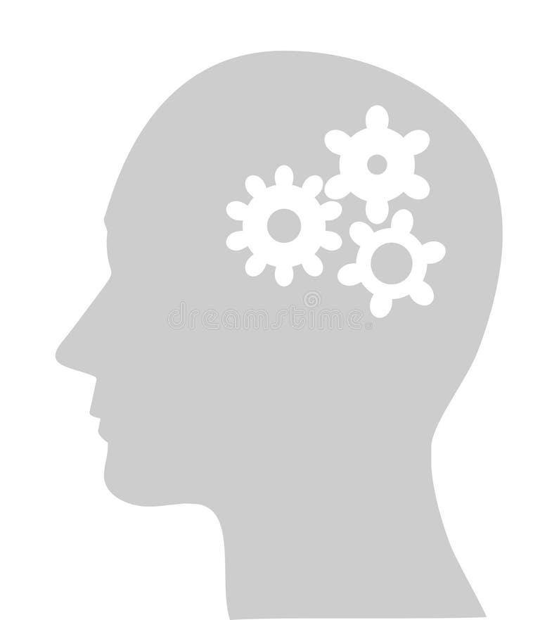 Thinking Person Cog Wheel Stock Illustrations – 365 Thinking Person Cog ...