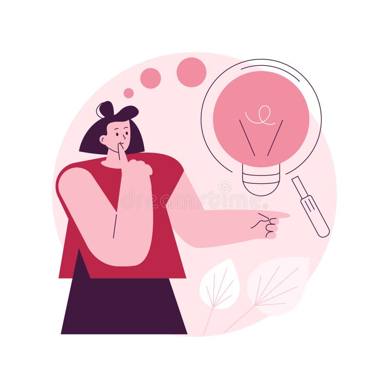 Thinking Abstract Concept Vector Illustration. Stock Vector ...