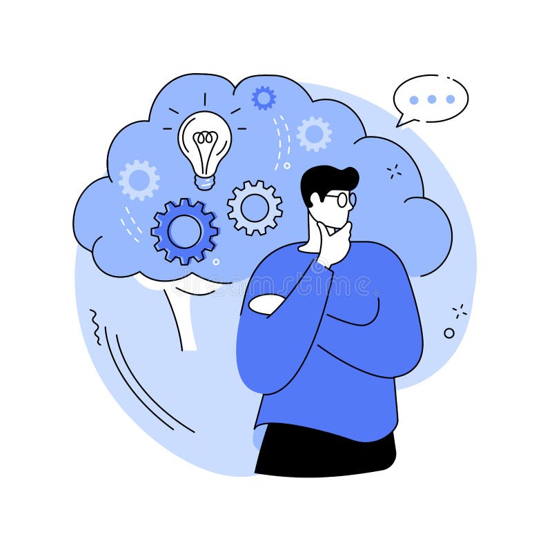 Thinking Abstract Concept Vector Illustration. Stock Vector ...