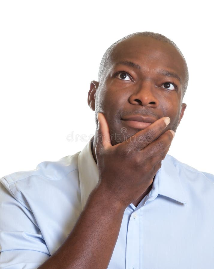 Thinking in profile stock image. Image of corporate, motivated - 3245551