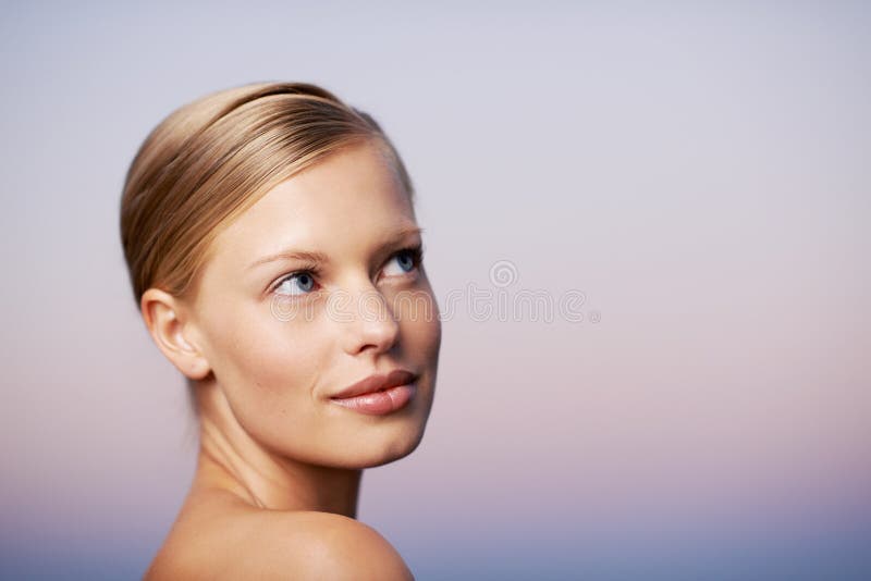 Thinking about Alternative Beauty Methods. a Beautiful Young Model ...