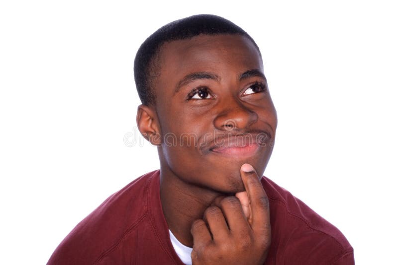 Thinking stock photo. Image of happiness, expression, friend - 1858758