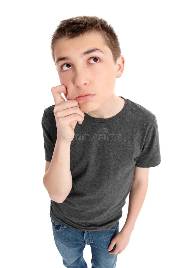 Thinking Boy stock image. Image of think, ltkidspics, learn - 514519