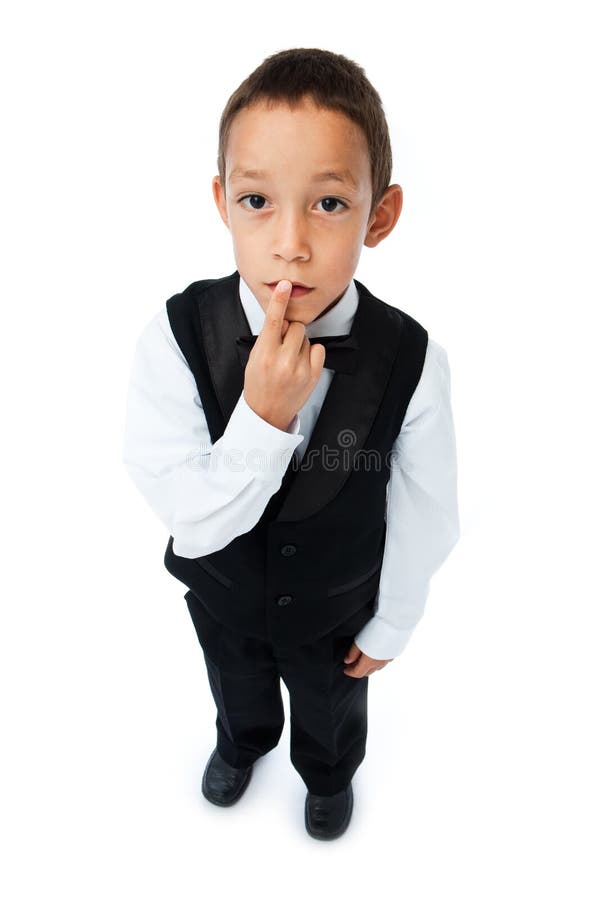 Thinking boy stock photo. Image of child, young, cute - 16261014