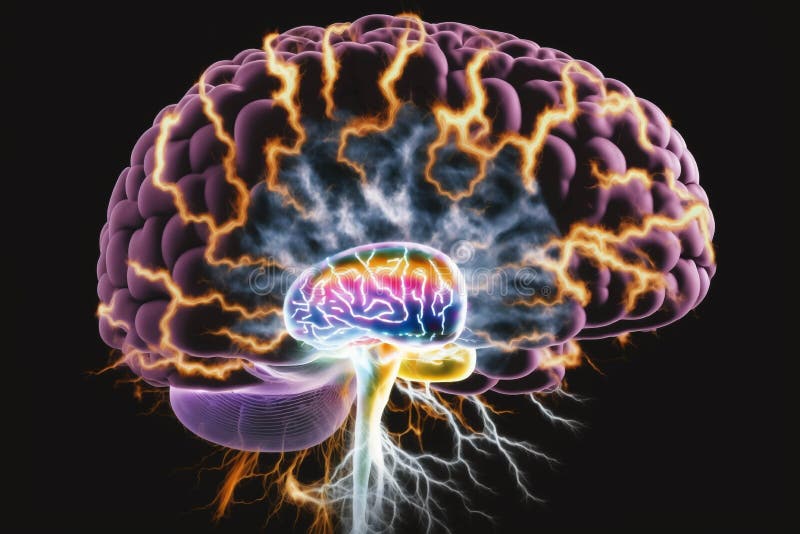 Brain, Science and Technology Concept. Neural Network Stock ...