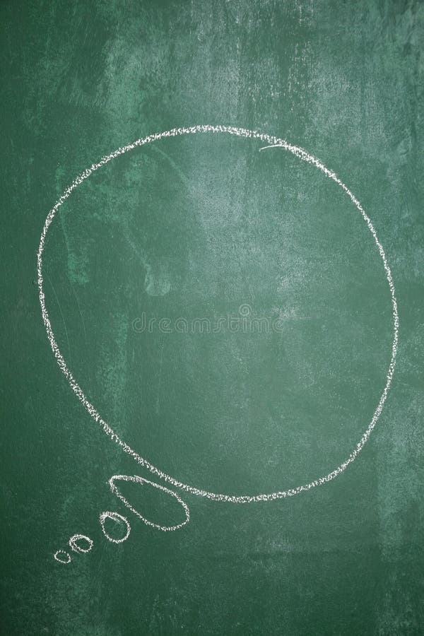 Thinking bubble stock photo. Image of empty, chalk, concept - 84484162