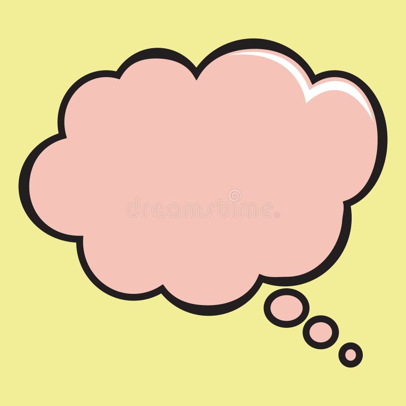 Thinking Bubble. Vector Illustration Decorative Design Stock Vector ...