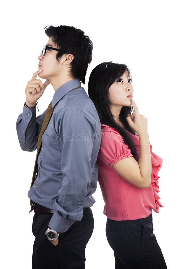 Thinking business partners stock photo. Image of expressing - 37672898