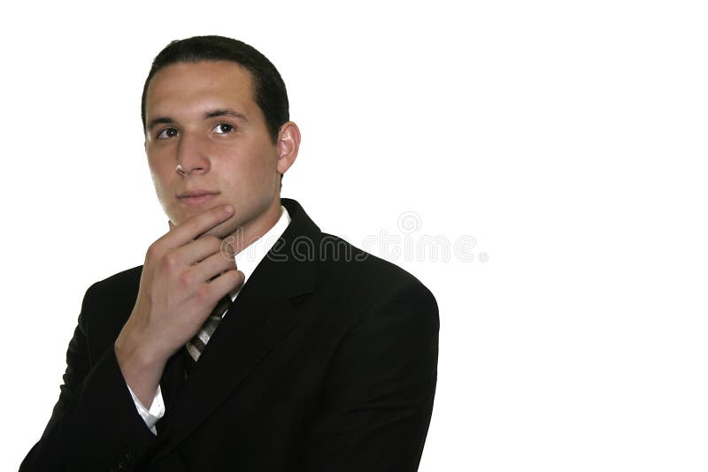 Thinking Businessman stock image. Image of idea, business - 984989