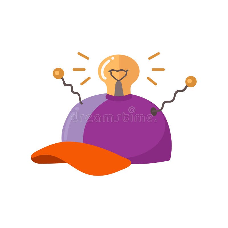 Thinking cap stock vector. Illustration of technology - 284173219