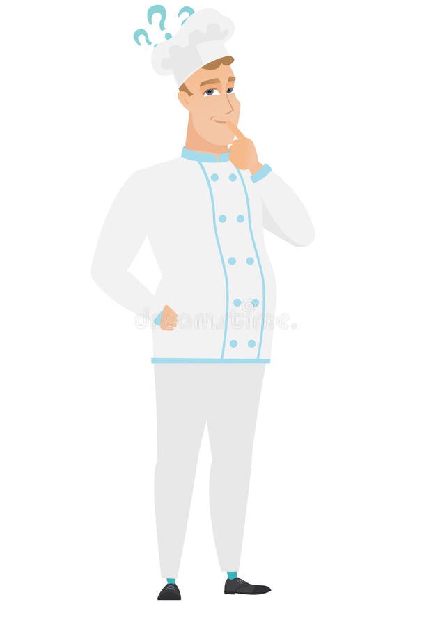 Thinking Chef Cook Question Marks Stock Illustrations – 7 Thinking Chef ...