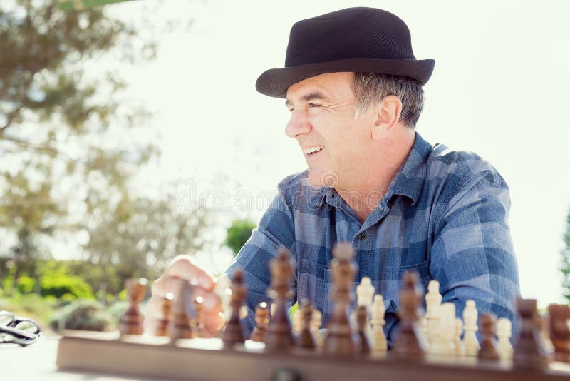 Thinking chess strategy stock image. Image of fight, outdoor - 53133283