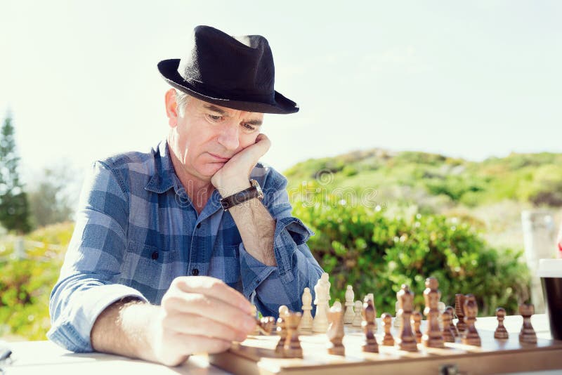 Thinking chess strategy stock image. Image of game, hand - 54918273