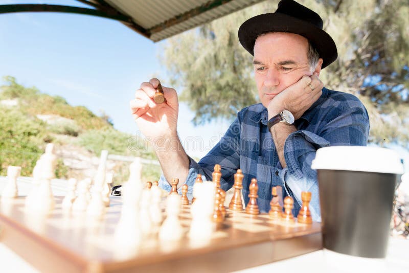 Thinking chess strategy stock image. Image of board, lifestyle - 92792627