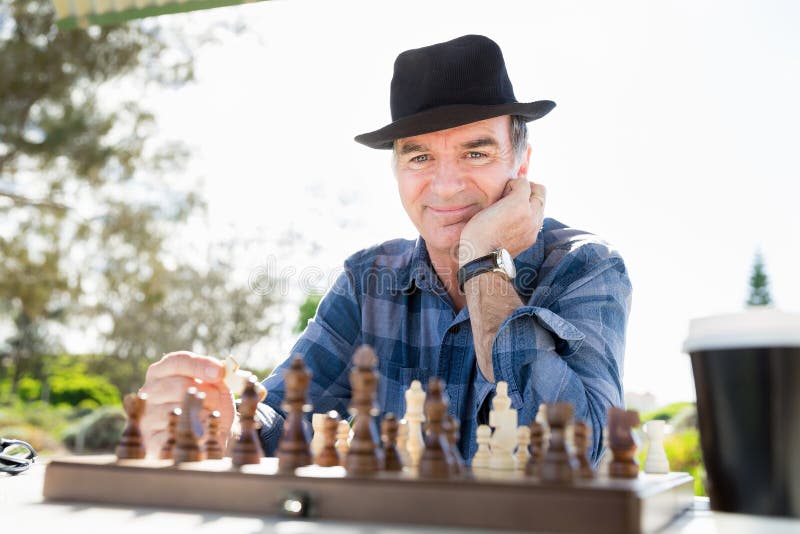 Thinking chess strategy stock photo. Image of aged, hand - 94048072