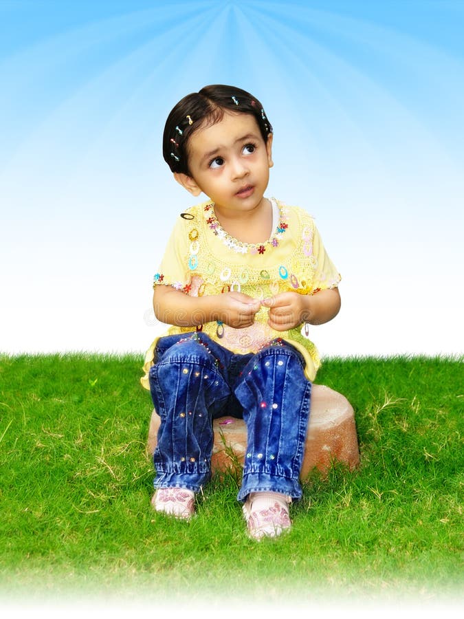 Thinking Child stock image. Image of think, thoughts, expressions - 4423461