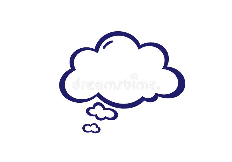 Thinking cloud clip art. stock photo. Illustration of idea - 359583526