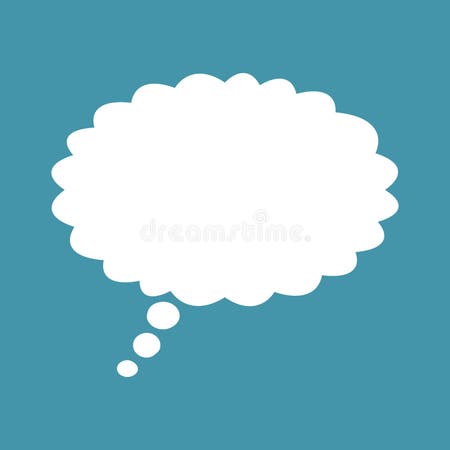 Thinking Cloud Icon Vector. Think Bubble Isolated Stock Illustration ...