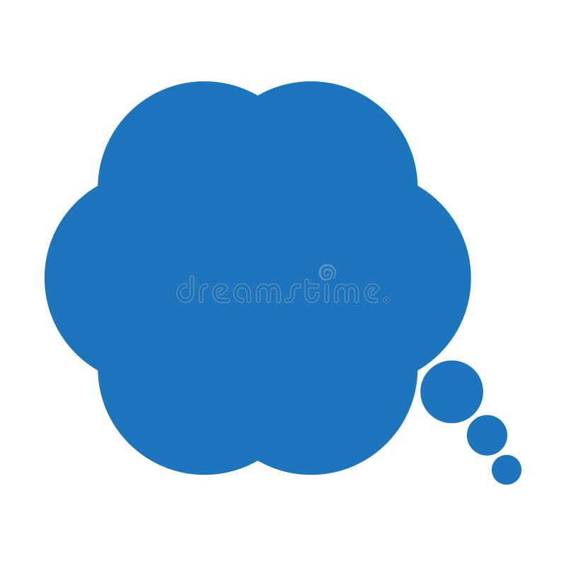 Thinking Cloud Icon Vector. Think Bubble Isolated Stock Illustration ...