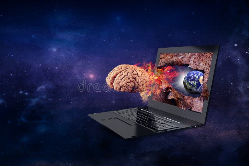 Thinking Computers Technologies Concept Stock Illustration ...