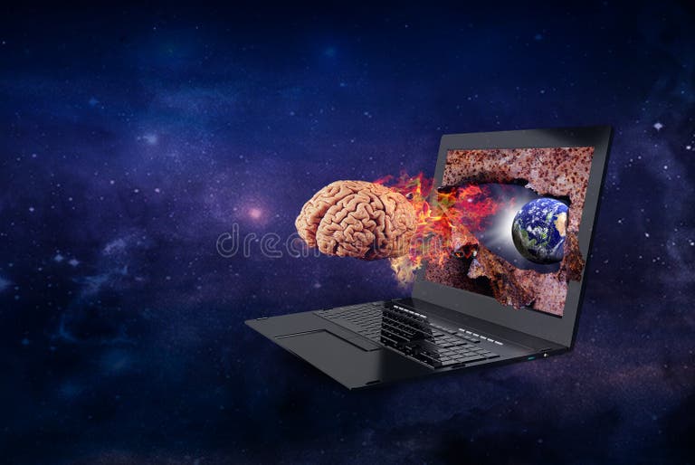 Thinking Computers Technologies Concept Stock Illustration ...