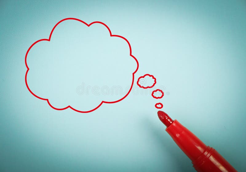 Thinking stock illustration. Illustration of marker, idea - 53977418