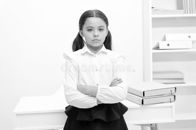 Thinking Concept. Thinking Girl with Serious Look. Thinking Process ...