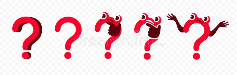 Thinking and Confusing or in Bewilderment Sign Question, Graphic Design ...