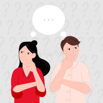 Couple Question Marks Stock Illustrations – 142 Couple Question Marks ...