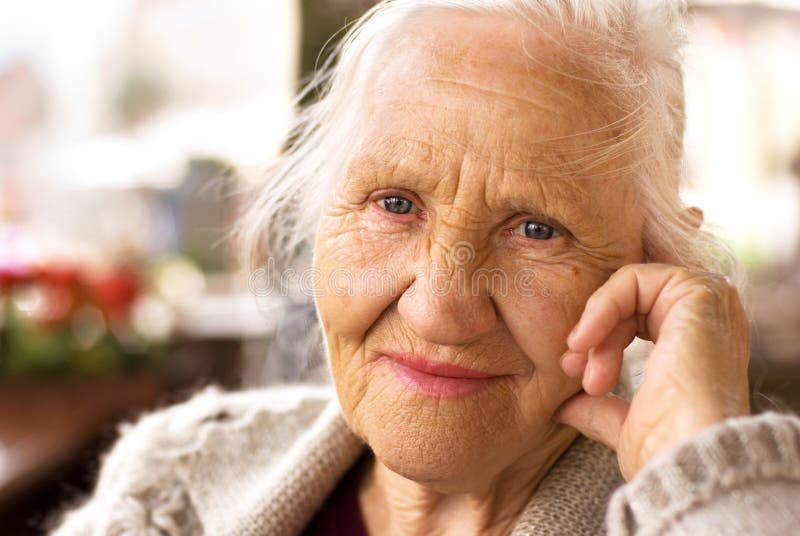 Thinking elderly woman stock photo. Image of relax, outdoors - 29552014