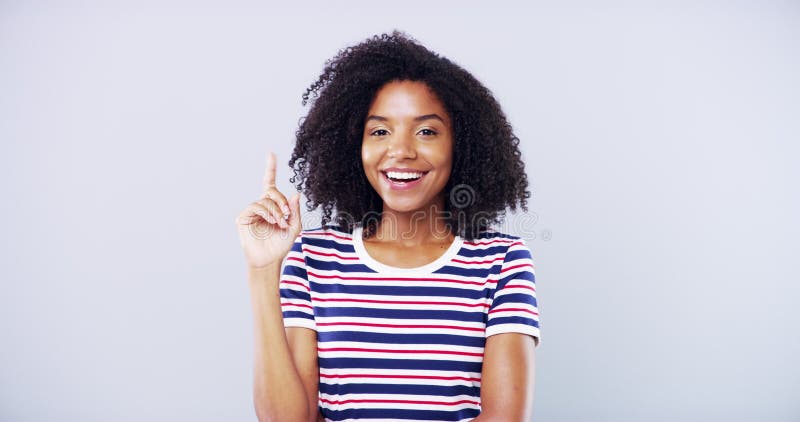 Thinking, Face and Black Woman with Idea in Studio for Insight, Plan or ...