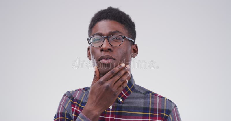 Thinking Face, Doubt and Studio Black Man, University Student and ...