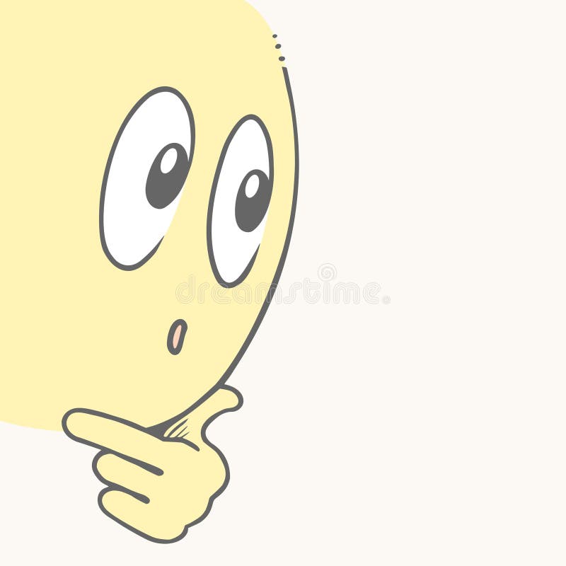 Thinking face draw stock vector. Illustration of people - 309080624