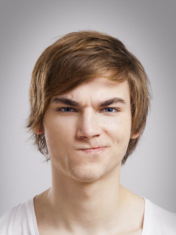 Thinking face stock photo. Image of grey, posing, lifestyle - 36228008