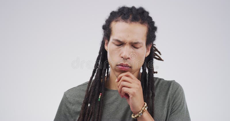 Thinking Face, Studio Man and Doubt Over Solution Ideas, Problem ...