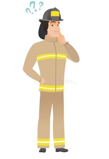 Firefighter Thinking Stock Illustrations – 47 Firefighter Thinking ...