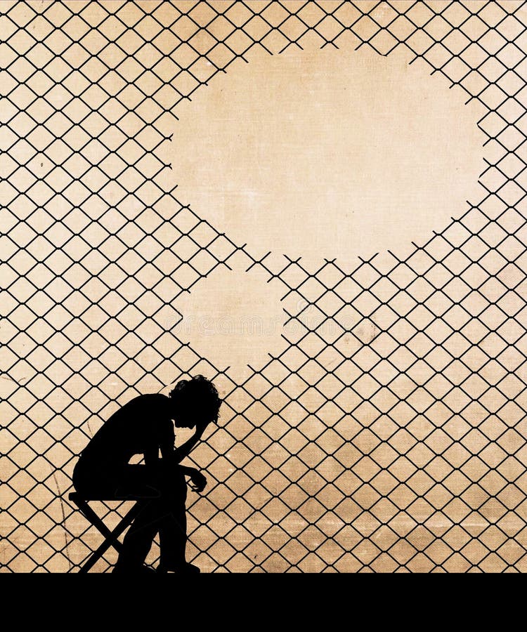 Thinking about Freedom is the Theme Stock Illustration - Illustration ...