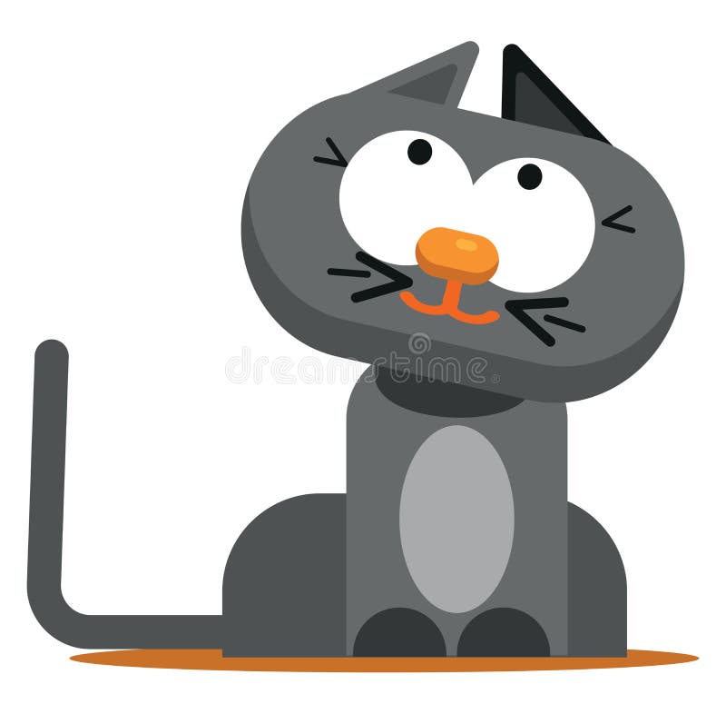 Kitty Thinking Stock Illustrations – 322 Kitty Thinking Stock ...