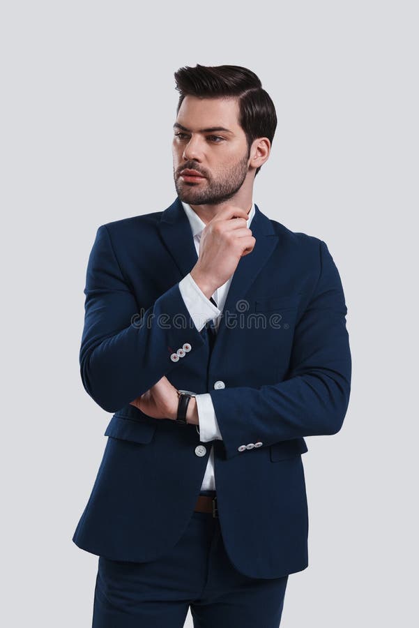 1,422 Thinking Handsome Young Man Full Suit Stock Photos - Free ...