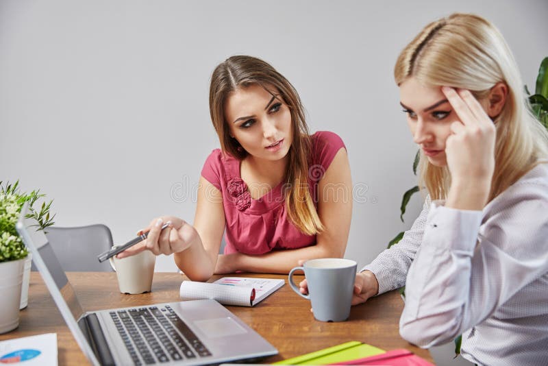 Thinking Hard about Project Stock Image - Image of businesswoman ...