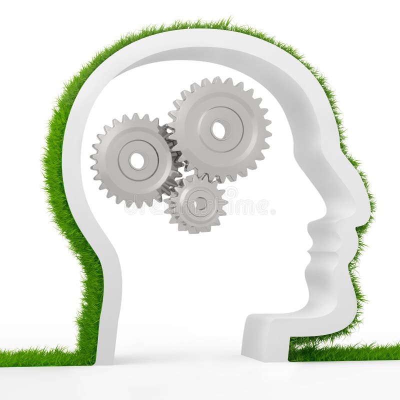 Thinking head stock illustration. Illustration of decisions - 53766328