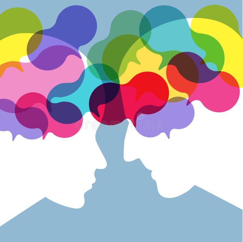 Thinking - Two Heads Are Better Than One Stock Vector - Illustration of ...