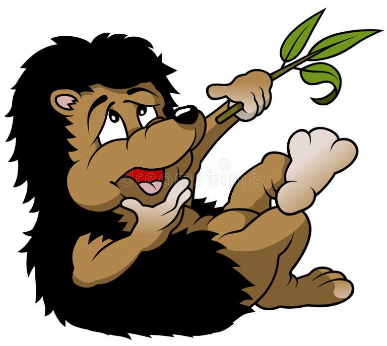 Thinking Hedgehog stock vector. Illustration of hedgehog - 38400063