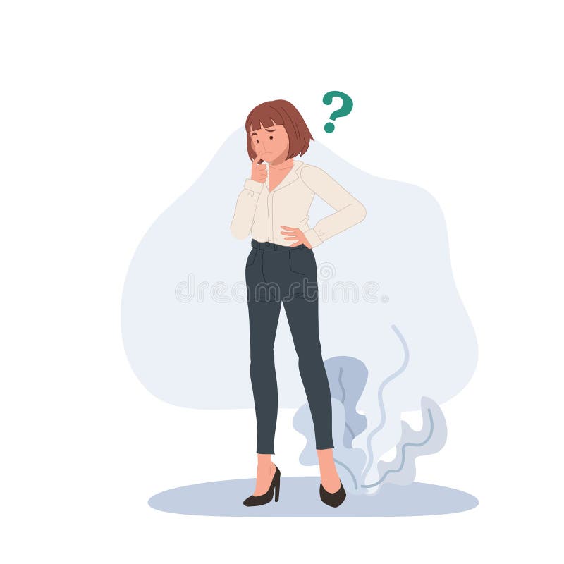 Thinking, Help Confused Businesspeople Asking Questions with Question ...