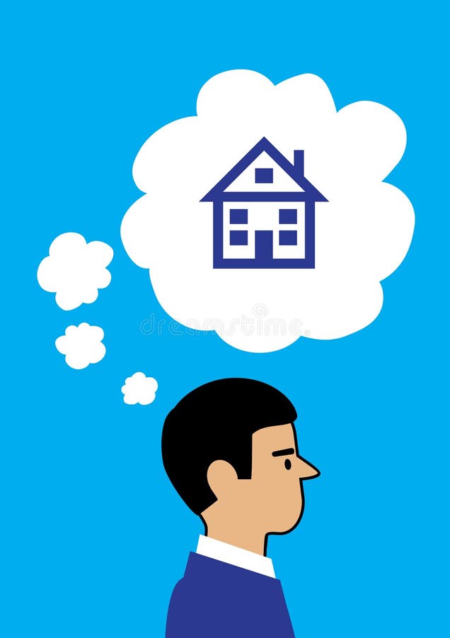 Thinking House stock vector. Illustration of architecture - 111555444