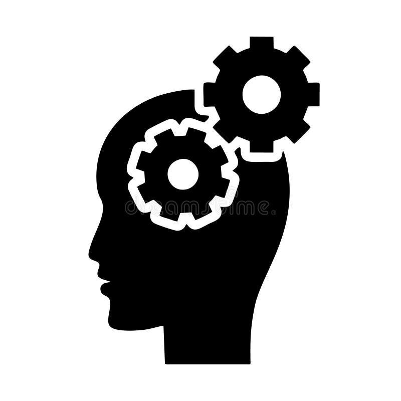 Thinking Icon Isolated on White Background from Human Mind Collection ...