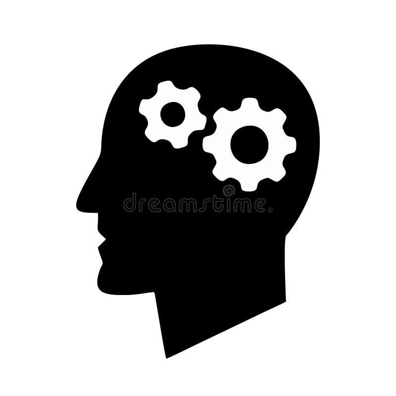 Thinking Icon Isolated on White Background from Human Mind Collection ...