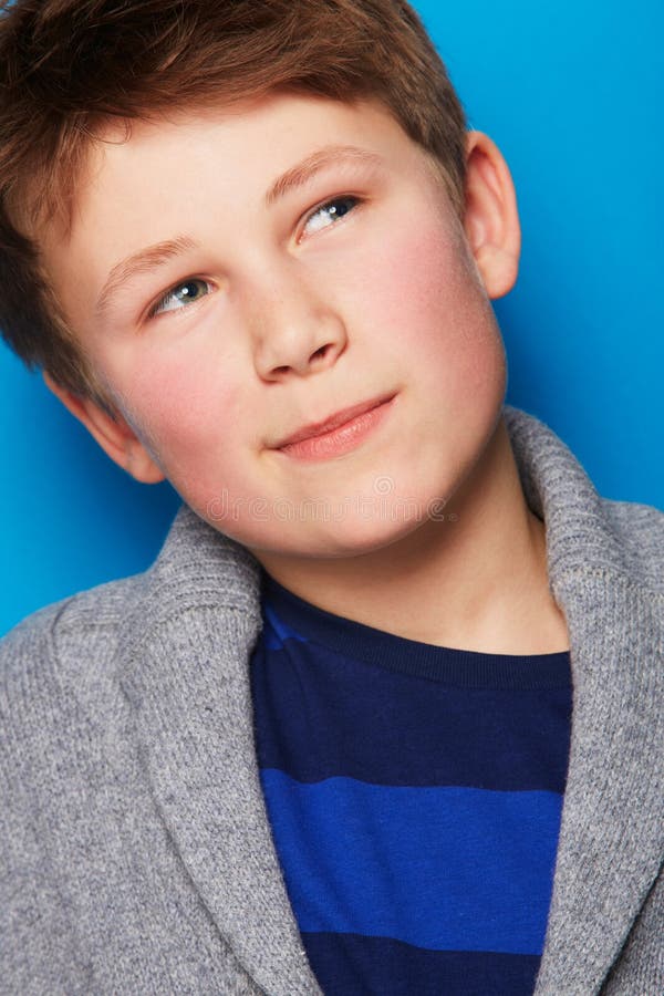 Face, Smile and Child Brushing Teeth in Studio Isolated on a White ...