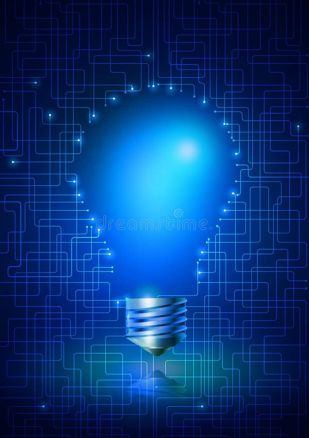 Creative Thinking Light Bulb Stock Vector - Illustration of printed ...