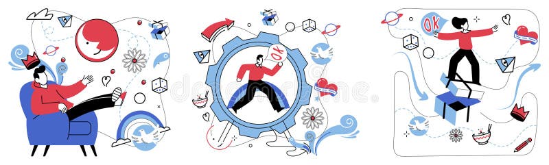 Thinking. Imagination Blossoms when Thoughtful Pondering Meets Canvas ...